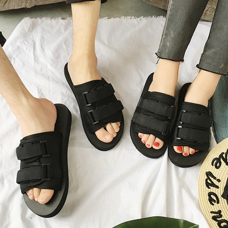 Wholesale trend outdoor soft sole non-slip summer sandals women casual shoes footwear Men slide slippers