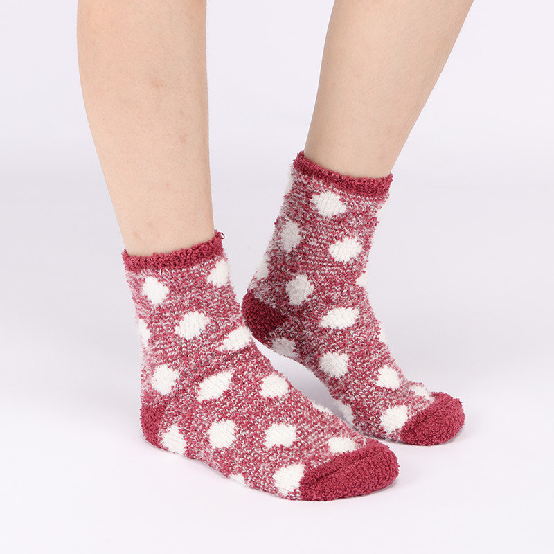2021 new Winter Super Soft Warm Cozy Fuzzy Socks Premium Thermal medium length Slippers Socks non skid fashion socks