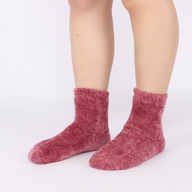 Women Warm Super Soft Plush Slipper Sock Winter Fluffy medium length Socks Casual Home Sleeping Fuzzy Cozy Sock