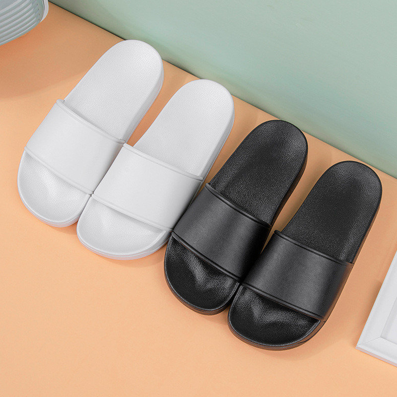 Wholesale High Fashion Sandals custom Logo Summer Men PVC Nude color slippers New Designs Flat women home indoor shoes slides