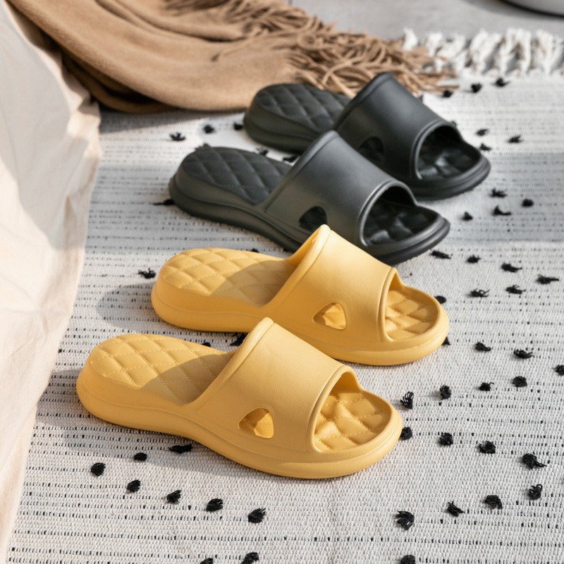 Summer indoor couple slippers bathroom waterproof non-slip sandals simple and comfortable thick-soled slippers