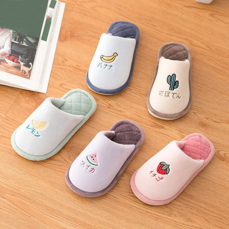 Autumn winter children slippers for boys and girls cartoon soft bottom non-slip home cute bedroom shoes in stock
