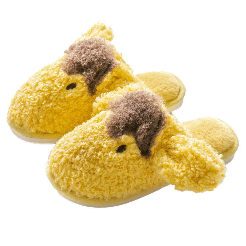 2021 Cartoon Slippers Women Cute Plush Warm Soft Home Thick Bottom Indoor Winter House Shoes Men Wholesale chunky shoes