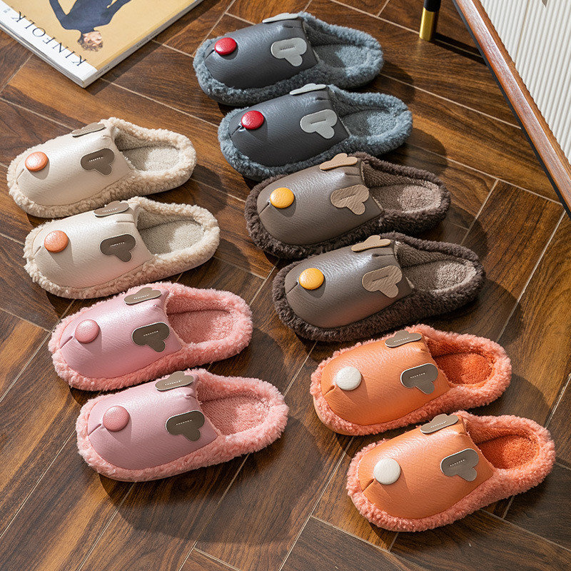Wholesale new winter ladies slippers factory price comfortable Thermal Couple Style Thick Bottom home shoes