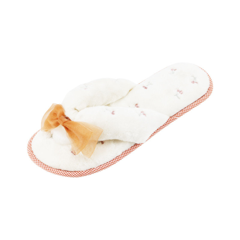 2020 women house Indoor Slippers Ladies Warm spring lovely Faux Fur flip flops custom flip flops