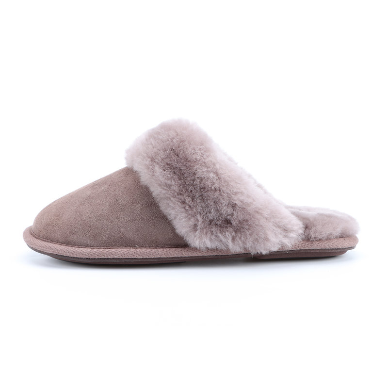 Women Home Flat Warm wool Shoes ladies Soft house Indoor Female Genuine leather Winter Slippers