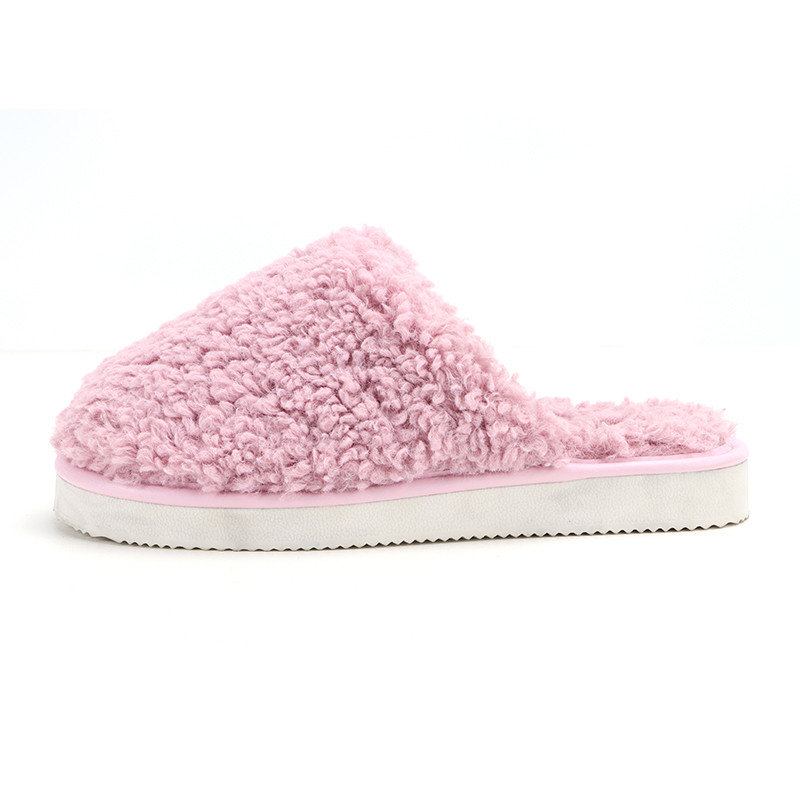 Women Winter Shoes House indoor Slipper Plush ladies Warm pink Fluffy slippers