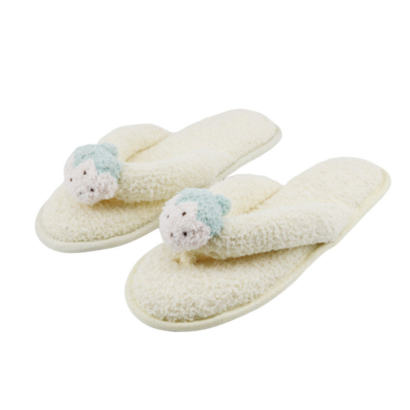 high quality Women Furry Slippers Ladies Cute strawberry Slippers Women  Winter Warm Slippers custom flip flops