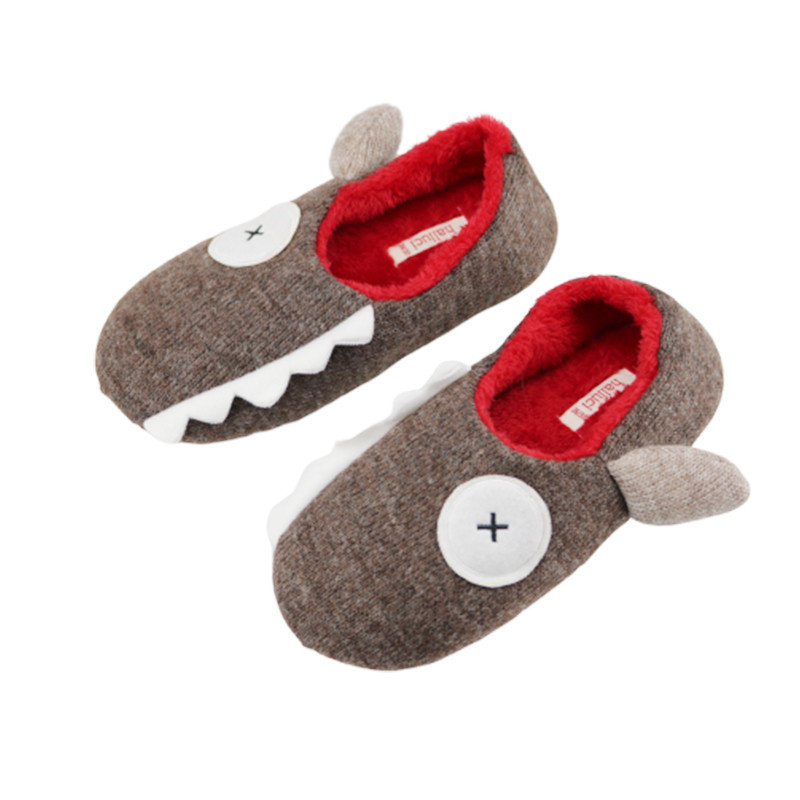 Home Slippers Female Cartoon dragron  Slippers  Women Cute Children Fur house Indoor Slippers