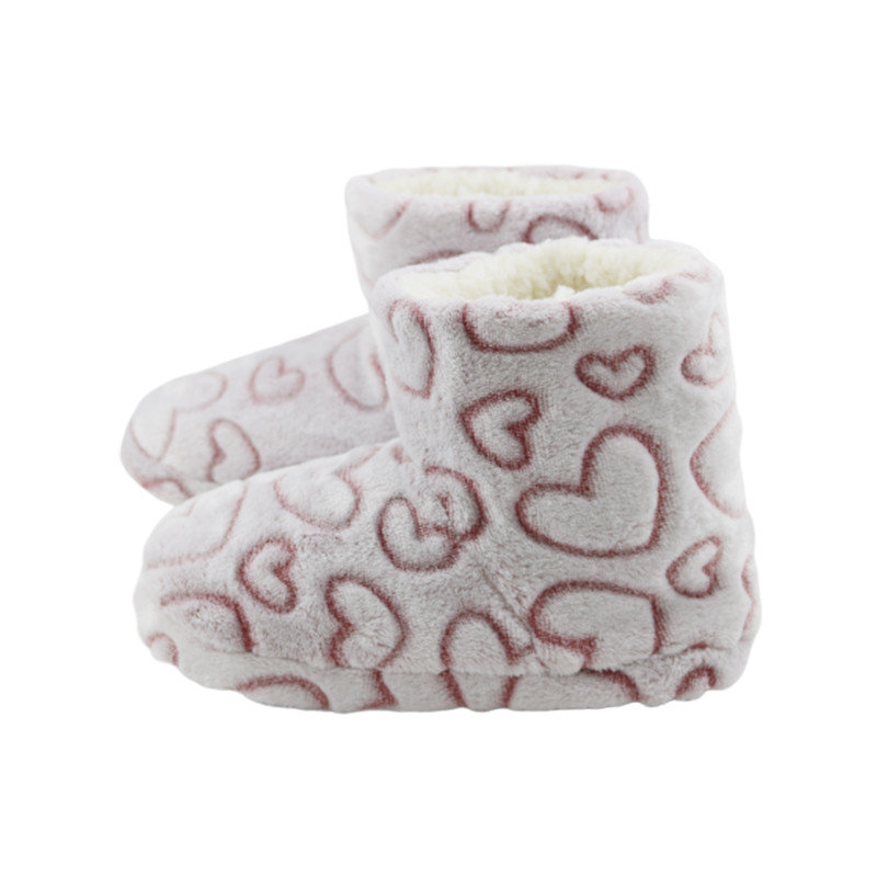 women soft and lovely flannel slipper boots warm winter slipper boots