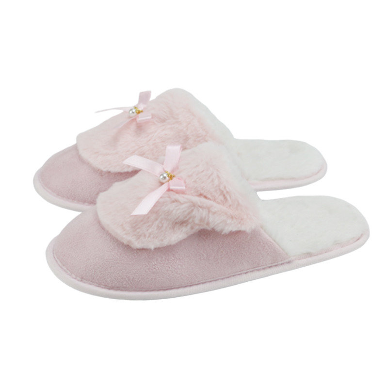 New fashion women winter indoor relax faux fur slippers warm trendy plush slippers