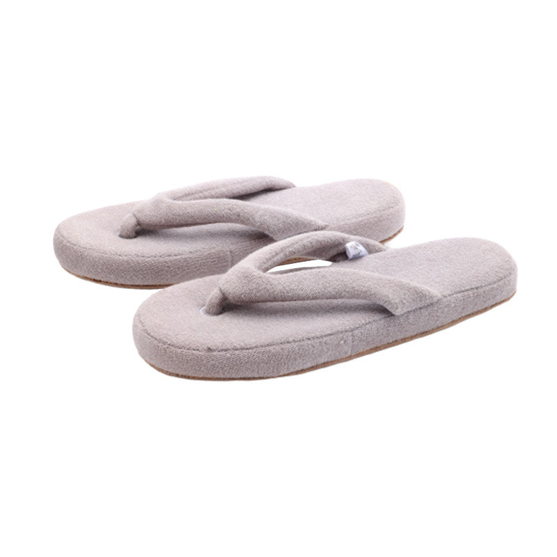new design contracted grey house indoor slippers soft soles men pure color flip flops