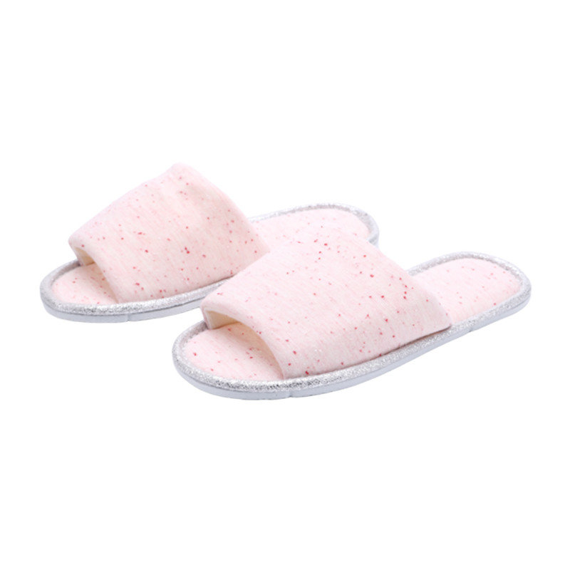 Cute Pink Soft Sole Women Slipper Shoes Open Toe Indoor  Spring
