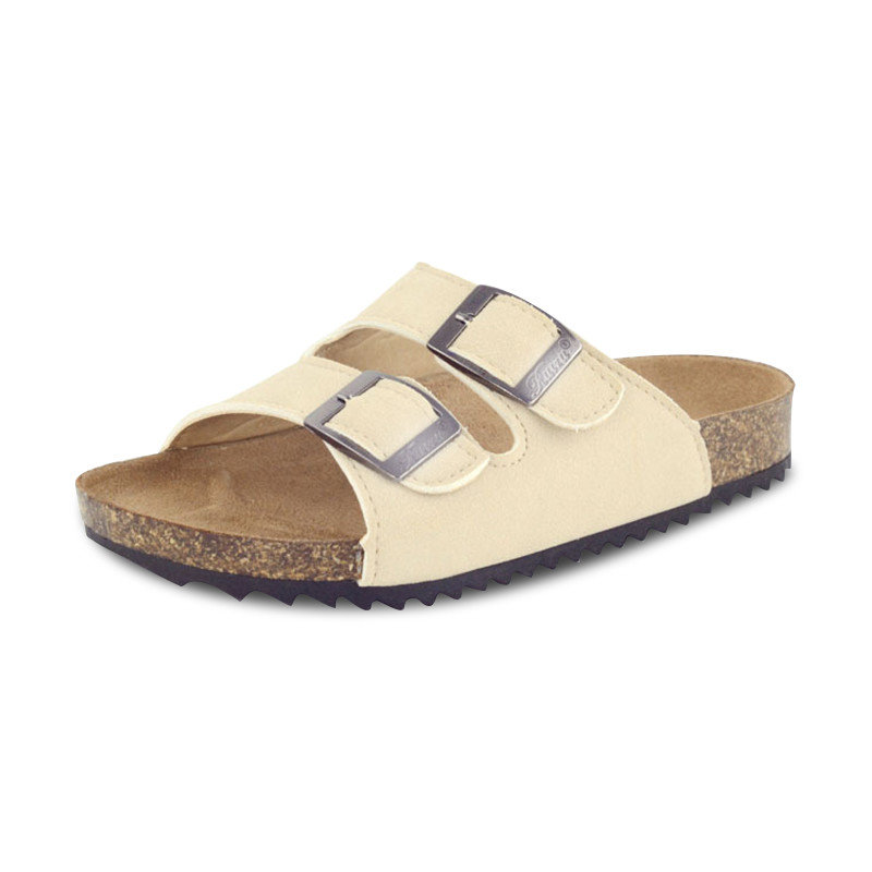 Kids Double Adjustable Strap Cork Sole  Slippers Children contracted baby girl sandals