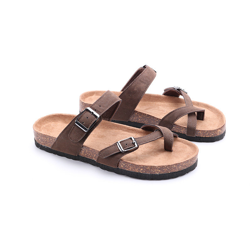 Latest nice design 2020 fashion  cork wood sole slippers ladies leisure flip flops other trendy shoes