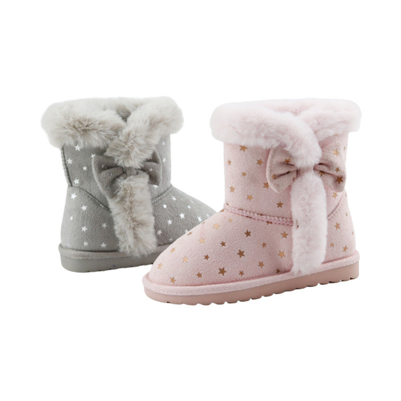 Plush Winter Snow Boots Warm Baby Lovely  Children Snow Boots