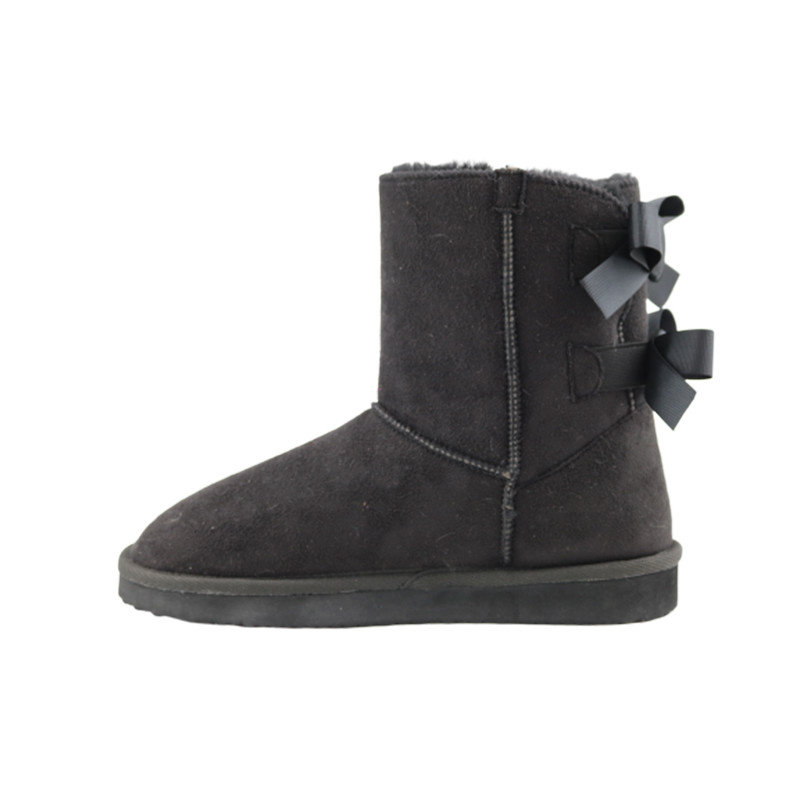 Cute Women Winter Snow Boots Faux Leather Fur Lined Comfotable
