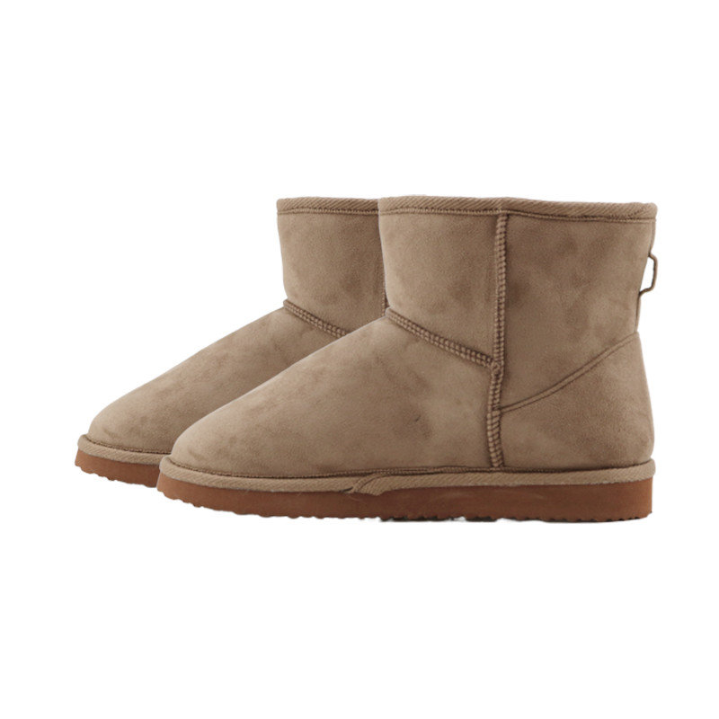 Women Classic faux suede Winter Warm Short faux fur Snow Boots