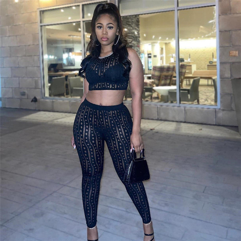 Wholesale Custom sexy Style Tight short vest Hole  Fitness two-piece Outfit  women Sport Yoga Training Wear