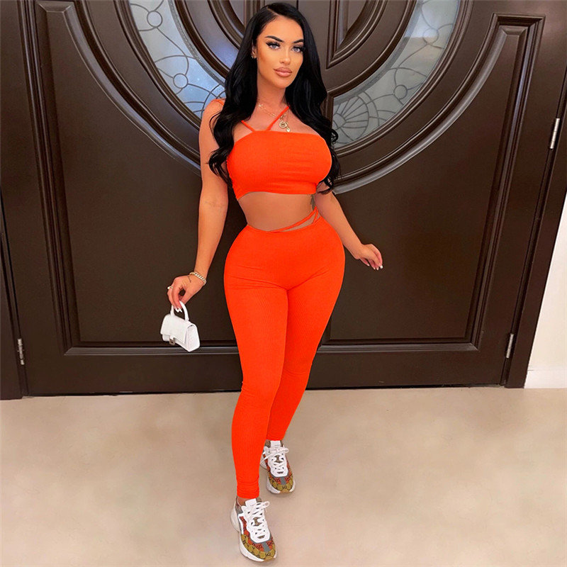 Women High Waisted 2 Piece Yoga set Seamless Sexy Workout clothes Customized logo sports bra Fitness Yoga Wear