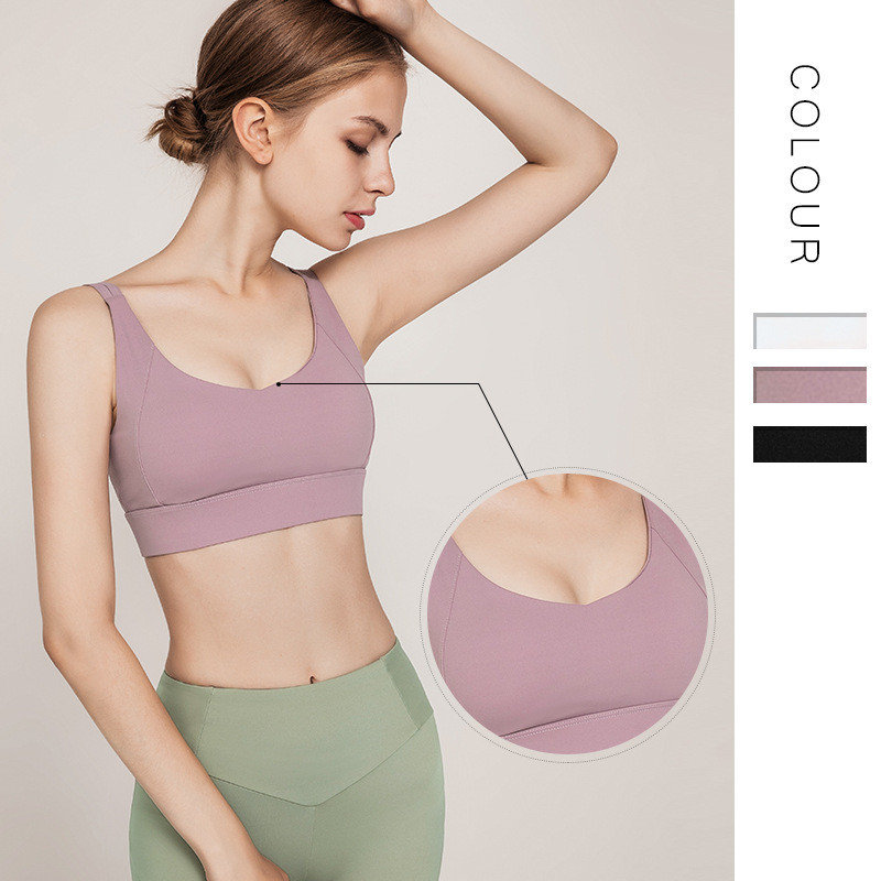 2021 summer Women's new fashion breathable tops Quick Dry Adjustable Shock-proof Elastic Fitness Yoga Bra