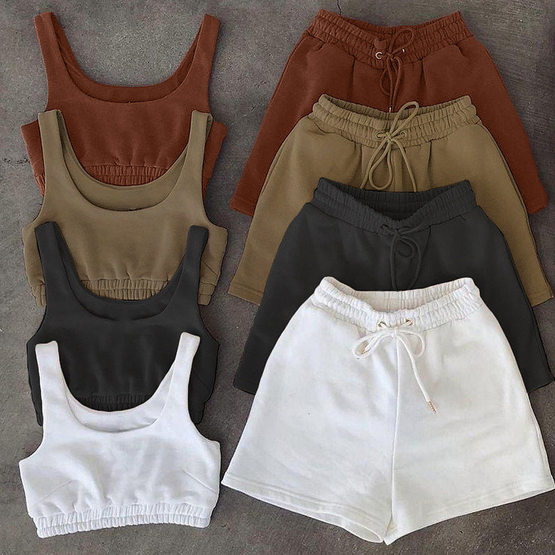 2021 New Design High Quality Custom Women Sportswear Fitness clothes shorts sports sets gym wear workout Two piece yoga suit