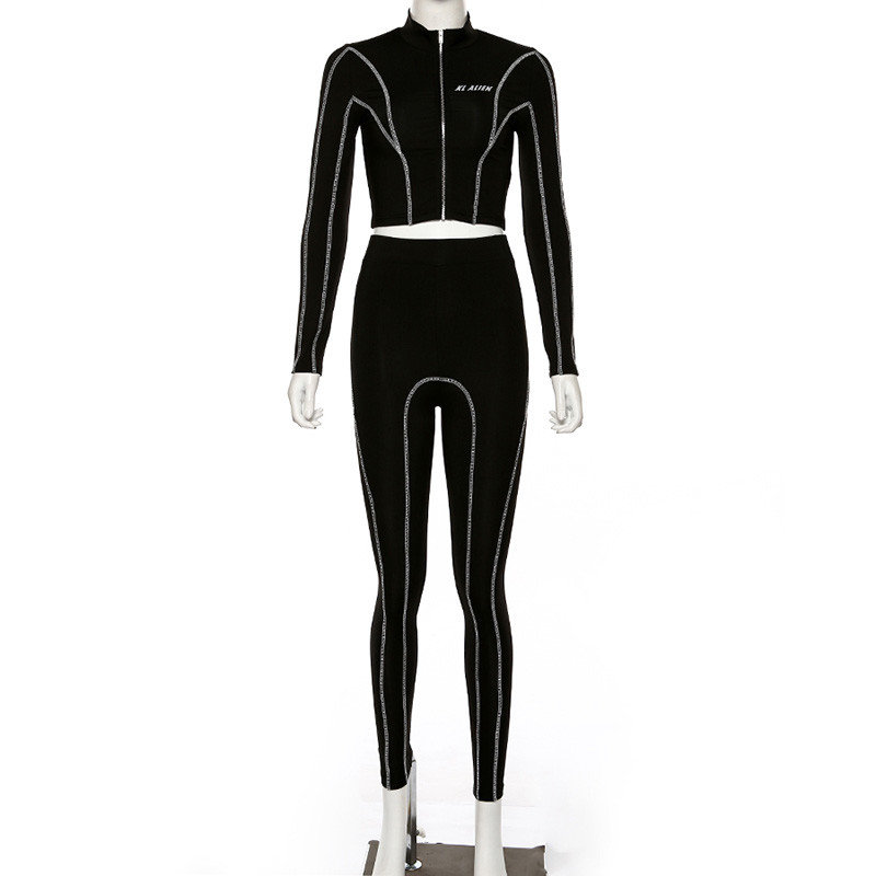 High Quality Quick Dry Sportswear Women Long Sleeve Yoga Fitness Set Women Authentic Sportswear