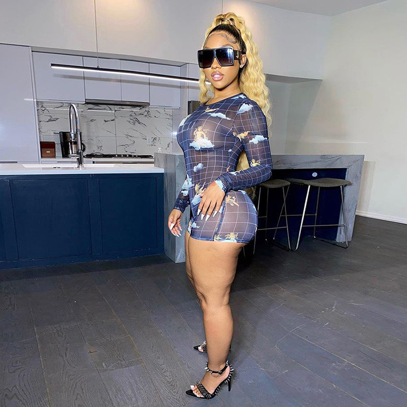 women transparent sexy bodysuits fitted ladies long sleeve jumpsuits women sports set 2020 fitness clothing