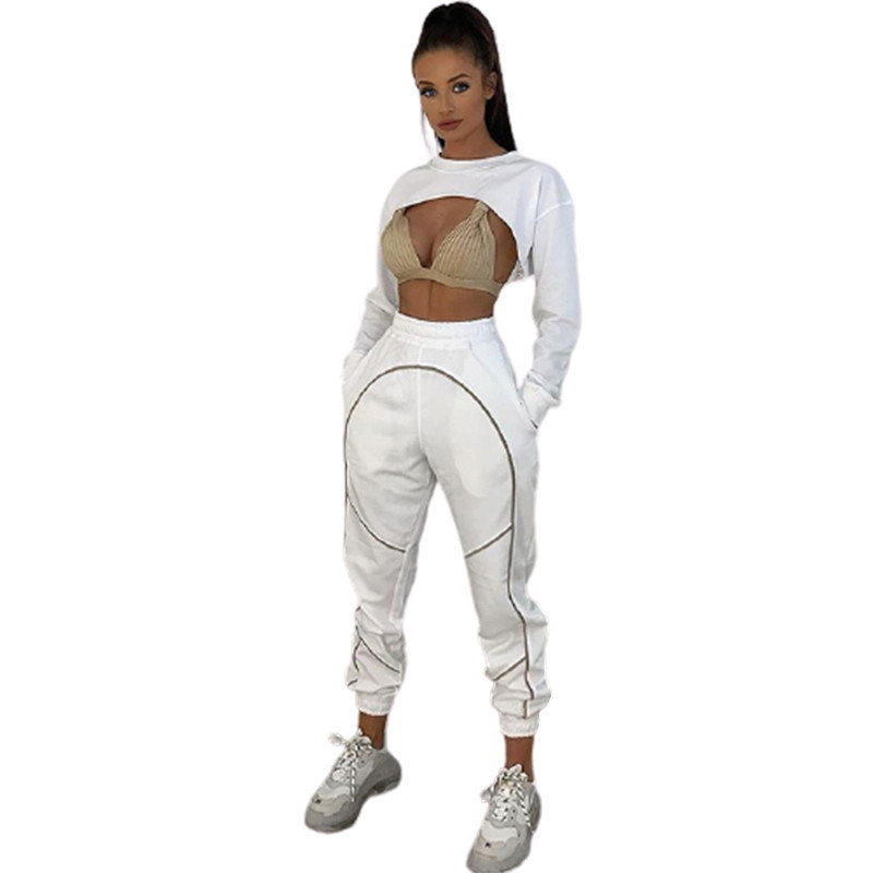 women Street wear Loose Style Fashion ladies Sports Jogger Pants high waist sports legging