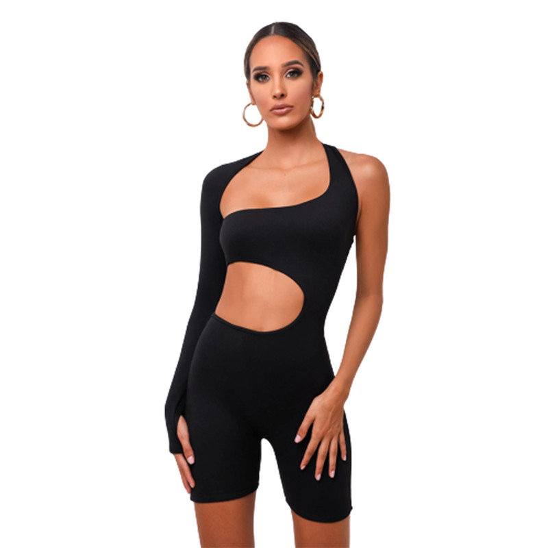 Autumn Ladies Sports Outfit Sexy Stretch  Polyester Material Long Sleeve