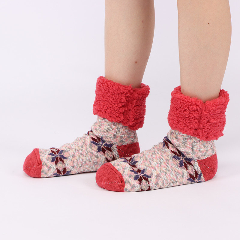 Wholesale new women house Indoor Cozy Non Slip slipper socks Winter home Floor sock Ankle widened Socks