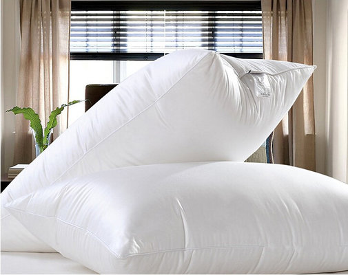 China 90% Duck Goose Feather Pillows Cotton Percale Pillow Insert Customized supplier