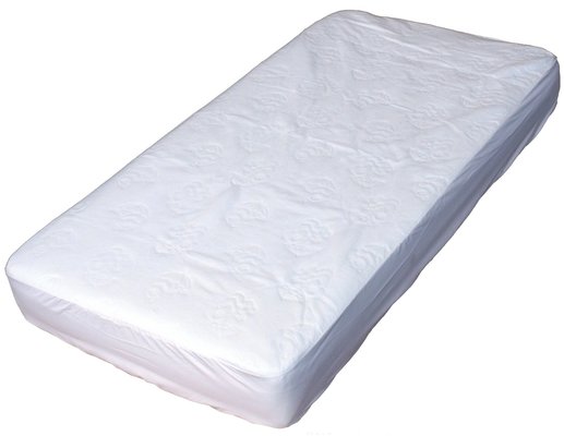 China Hotel White Waterproof Mattress Protector Cover with Four Corner Anchor Straps supplier