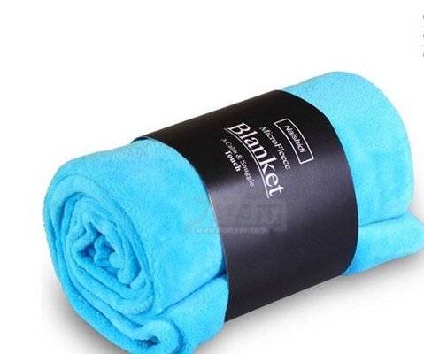 China Blue / Pink Colorful Coral Custom Fleece Blankets , Polyester Soft Kids Fleece Blanket supplier