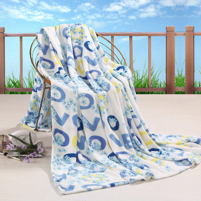 China All Season Printed Coral Custom Fleece Blankets , 100% Polyester Blanket for Adults supplier