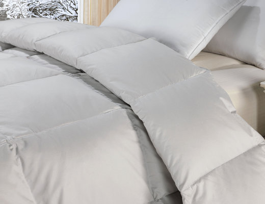 Single Size Cotton Down Feather Quilt with Duck Down , Washed Breathable Comforter supplier