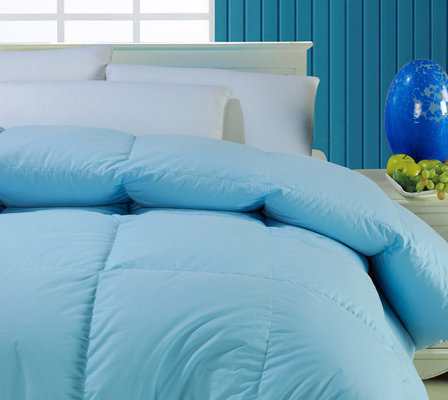 Modern Navy Blue Beautiful Down Feather Quilt / Comforter with 50% White Duck Down supplier