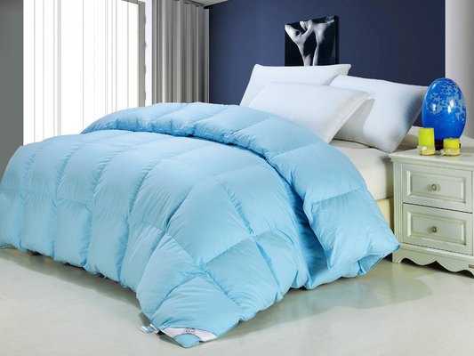 Modern Navy Blue Beautiful Down Feather Quilt / Comforter with 50% White Duck Down supplier