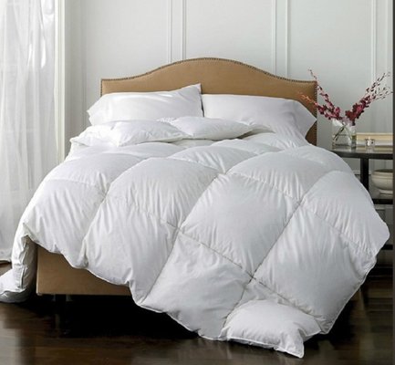 Modern Washed 80% White Duck Down Feather Quilt  Winter Breathable Warm Comforter supplier