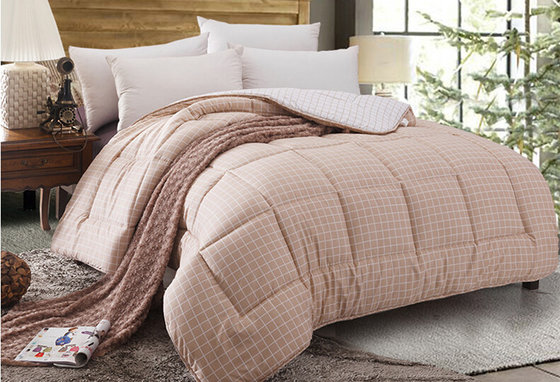 Pinted Stripe Microfiber Quilt Comforter Piping Frame Cutting Through supplier