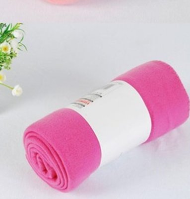 Blue / Pink Colorful Coral Custom Fleece Blankets , Polyester Soft Kids Fleece Blanket supplier