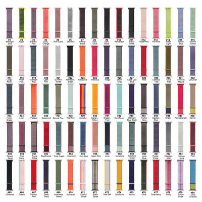 Fabric Strap For Series 6/5/4/3/2/1, 38mm 40mm 42mm 44mm Fashion Sport Watch Band iWatch Nylon Braided Strap For Apple Watch