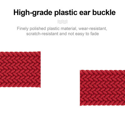 Wholesale Fabric Designers Braided Nylon Correa Solo Loop Smart Watch Band Straps For Apple Iwatch Applewatch
