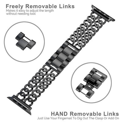 Hot Selling Stainless Steel Strap Strap for Apple Watch Band 41mm 45mm 42mm 38mm