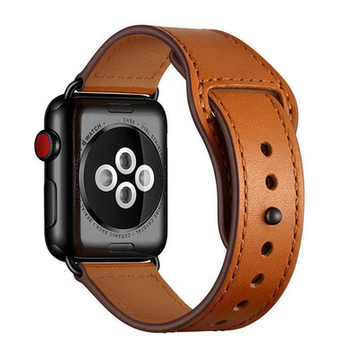 High Quality 44mm Genuine Leather Strap 38mm 40mm 42mm Replacement Band Leather For Apple Iwatch Series 5 4 3 2 1