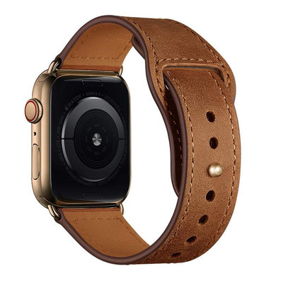 High Quality 44mm Genuine Leather Strap 38mm 40mm 42mm Replacement Band Leather For Apple Iwatch Series 5 4 3 2 1