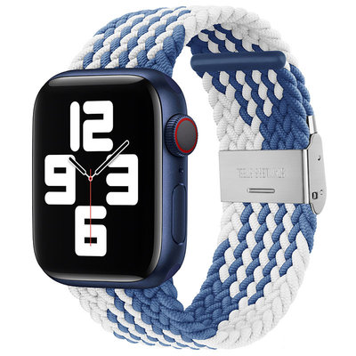 Fabric The New NATO Weave Nylon Striped Watchband For Apple Watch Bands Strap Wristbands 44mm Nylon Strap Recovery Nylon Strap