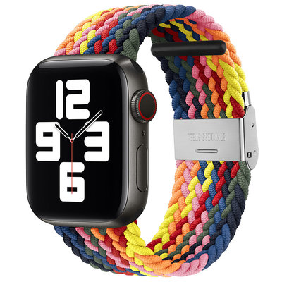 Fabric The New NATO Weave Nylon Striped Watchband For Apple Watch Bands Strap Wristbands 44mm Nylon Strap Recovery Nylon Strap