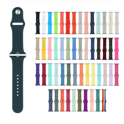 2021 New High Quality Soft Silicone Rubber Sport Watchbands For Apple Watch 38mm 40mm 42mm 44mm Strap T500 Watch Bands