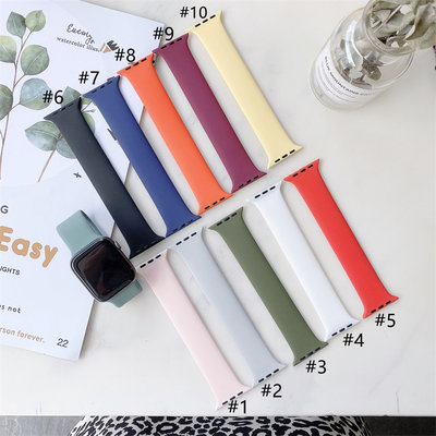 Rubber New Sport Watch Band Silicone Elastic Comfortable Soft Watch Band For Apple Watch Band Series 6 5 4 3 2 1 Se